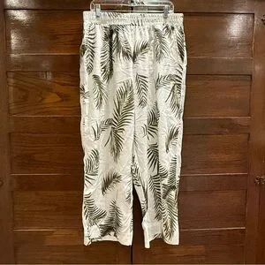 Panama Jack | Pants & Jumpsuits | Panama Jack Xl Linen Blend Palm Leaf ...